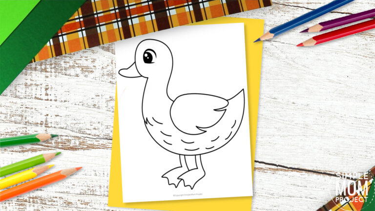 Free Printable Farm Duck Template - Simple Mom Project