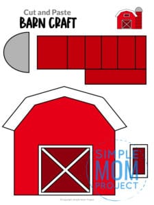 Free Printable Barn Craft Template – Simple Mom Project