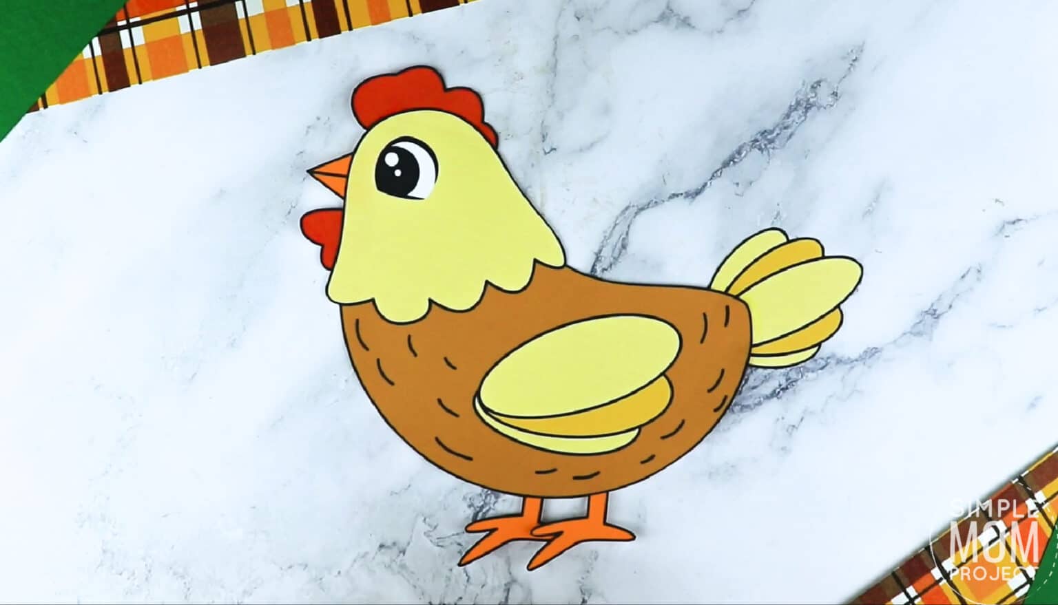 Free Printable Chicken Craft Template – Simple Mom Project