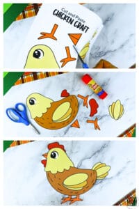 Free Printable Chicken Craft Template – Simple Mom Project