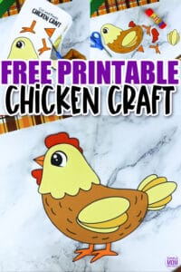 Free Printable Chicken Craft Template - Simple Mom Project