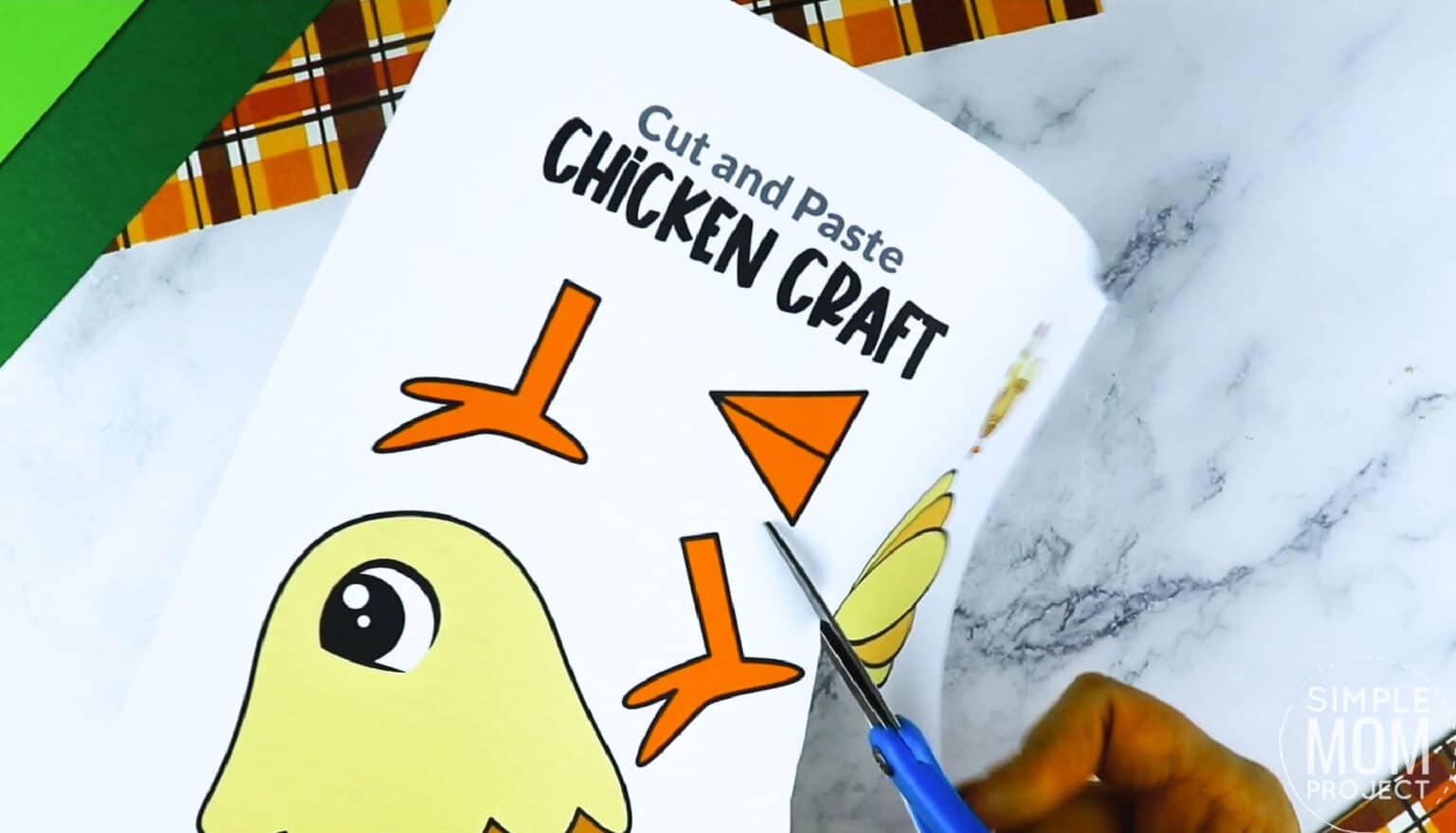 Free Printable Chicken Craft Template – Simple Mom Project