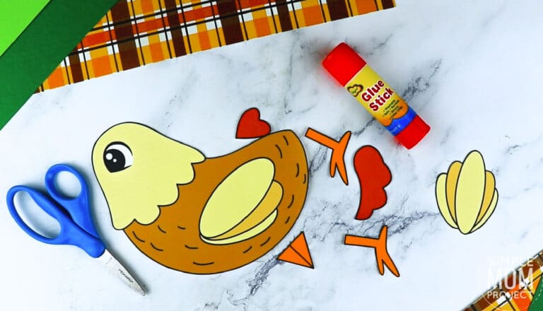 Free Printable Chicken Craft Template - Simple Mom Project