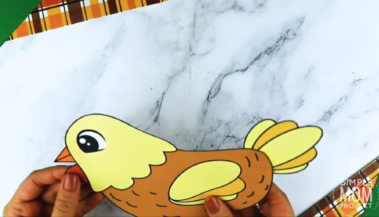 Free Printable Chicken Craft Template – Simple Mom Project