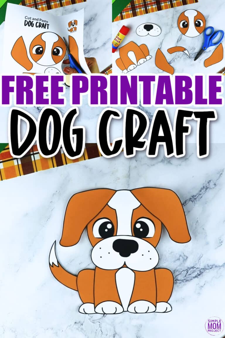 Free Printable Dog Craft Template - Simple Mom Project