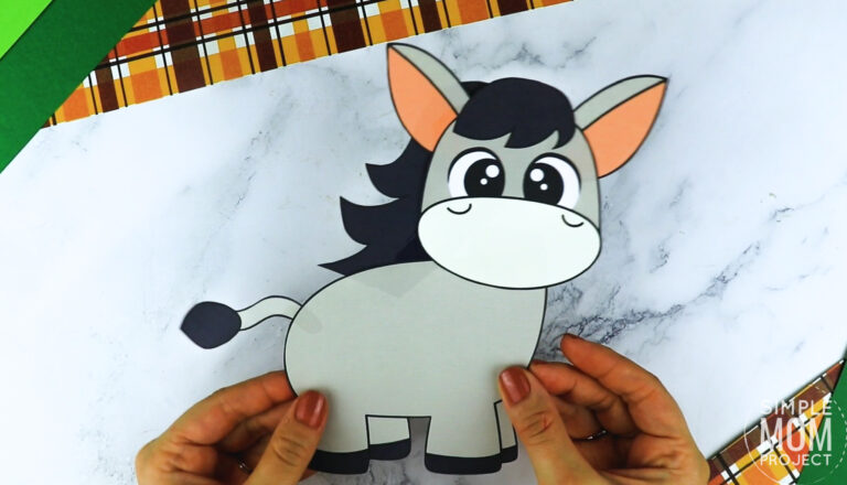 Free Printable Donkey Craft Template – Simple Mom Project
