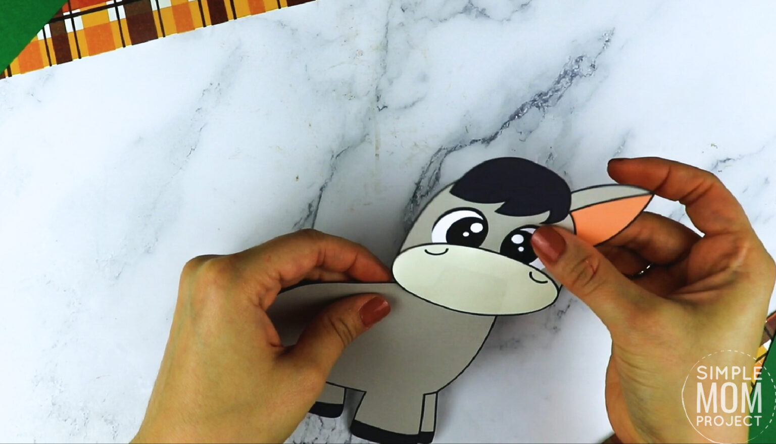 Free Printable Donkey Craft Template – Simple Mom Project