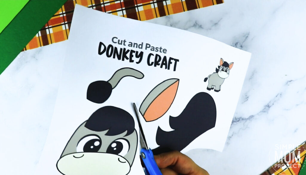 Free Printable Donkey Craft Template – Simple Mom Project