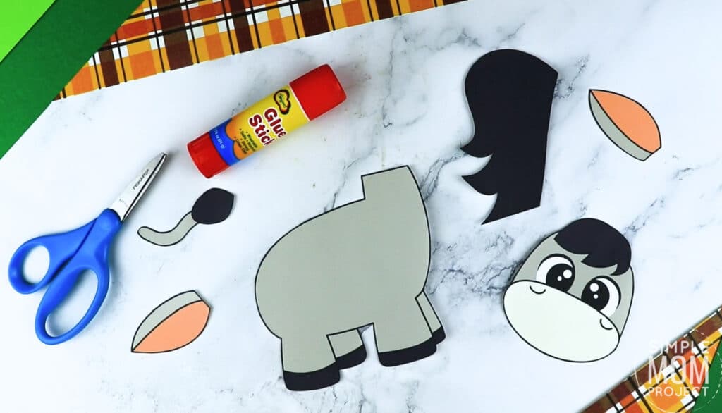 Free Printable Donkey Craft Template - Simple Mom Project