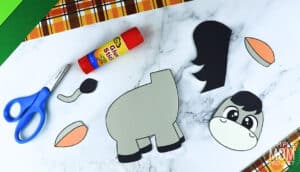Free Printable Donkey Craft Template - Simple Mom Project