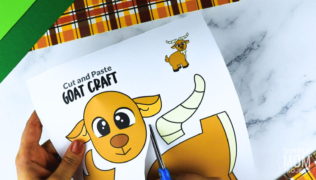 Free Printable Goat Craft Template - Simple Mom Project
