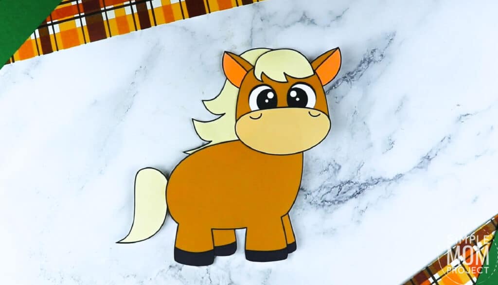 Free Printable Horse Craft Template - Simple Mom Project