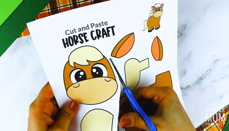 Free Printable Horse Craft Template – Simple Mom Project