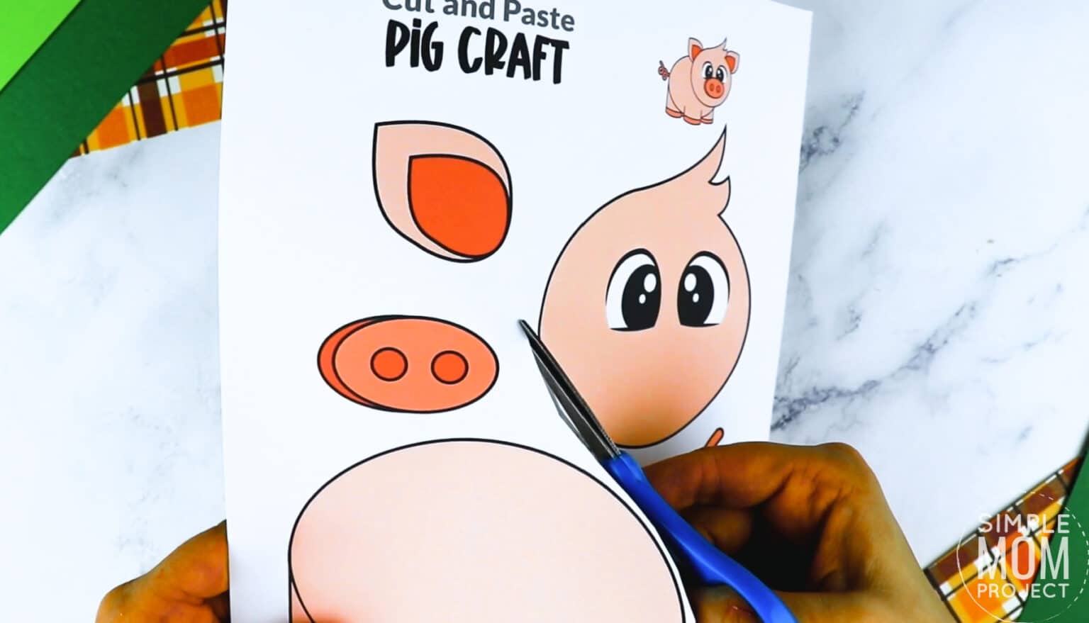 Free Printable Pig Craft Template – Simple Mom Project