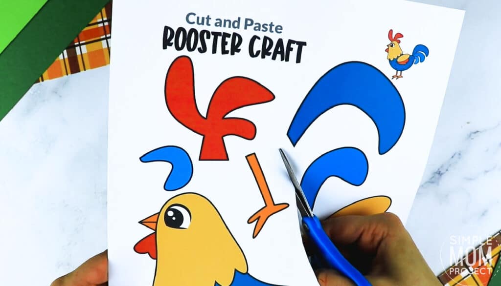 Free Printable Rooster Craft Template - Simple Mom Project
