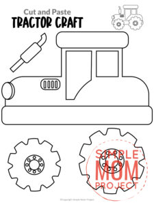 Free Printable Tractor Craft Template - Simple Mom Project