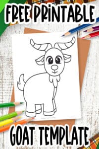 Free Printable Goat Template - Simple Mom Project
