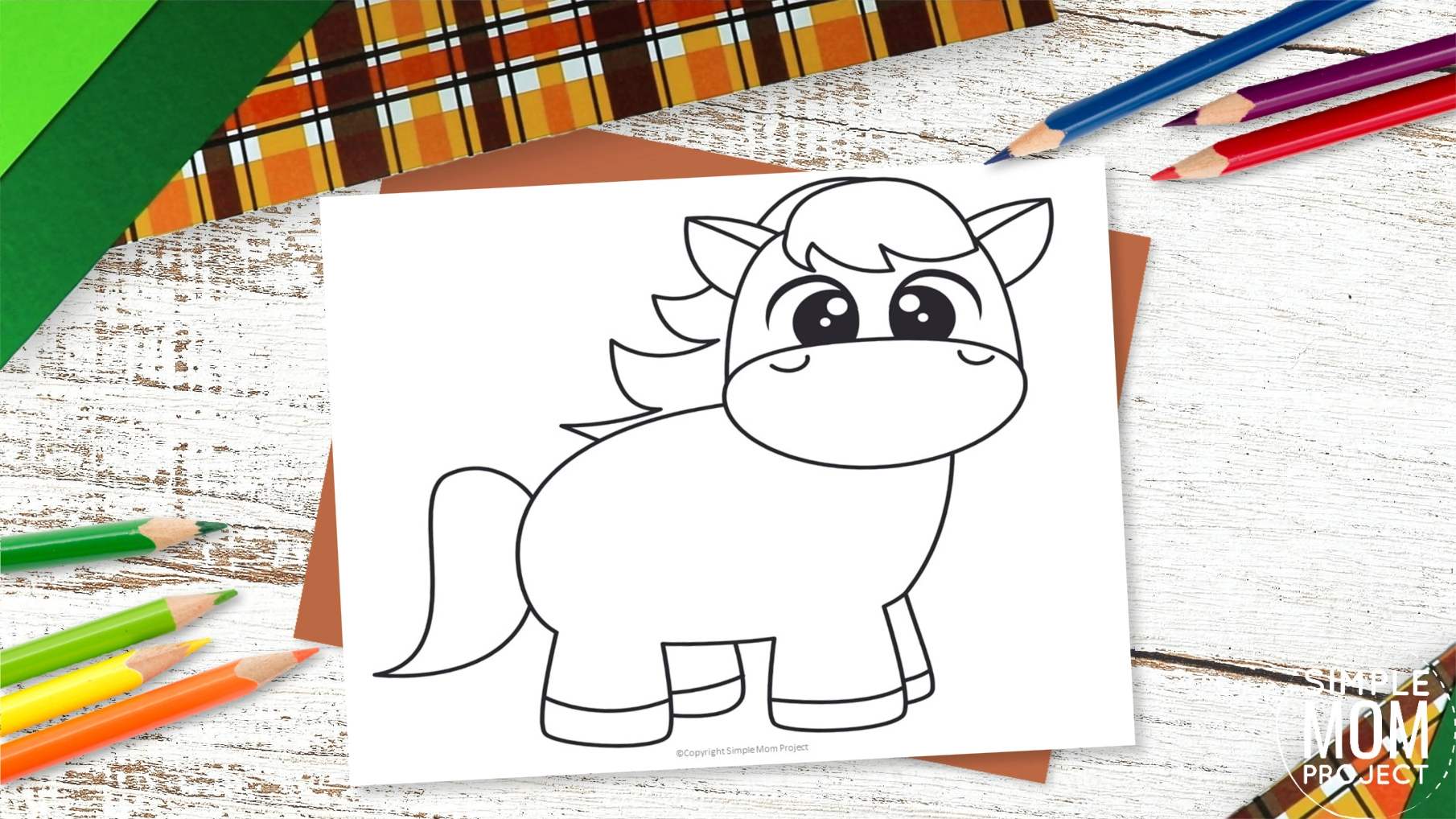 Free Printable Horse Template – Simple Mom Project