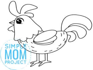 Free Printable Rooster Template - Simple Mom Project