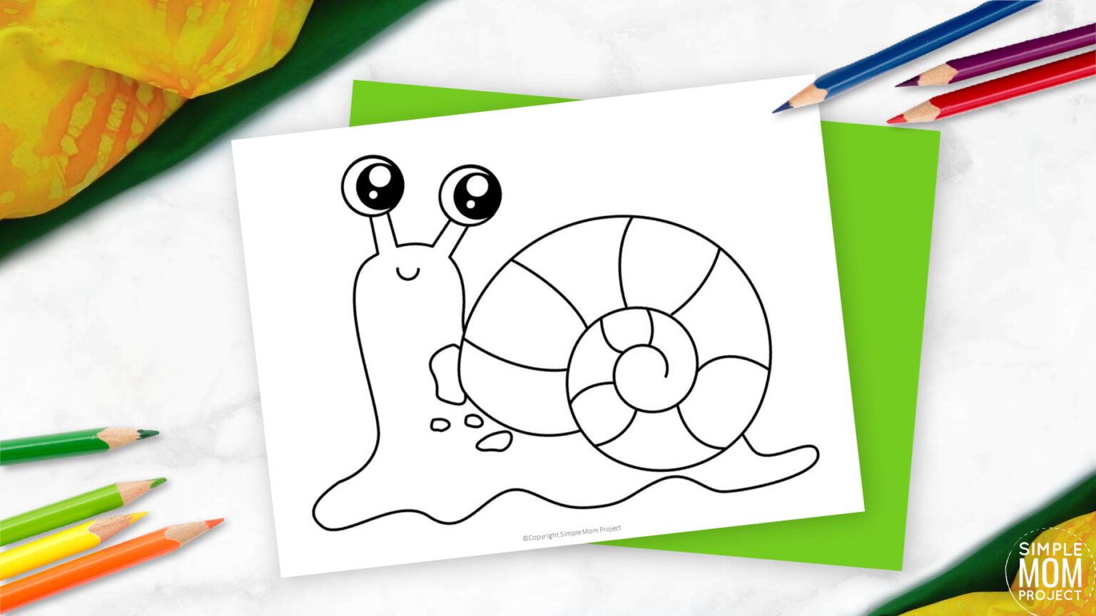 Free Printable Snail Template – Simple Mom Project