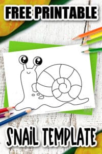 Free Printable Snail Template – Simple Mom Project