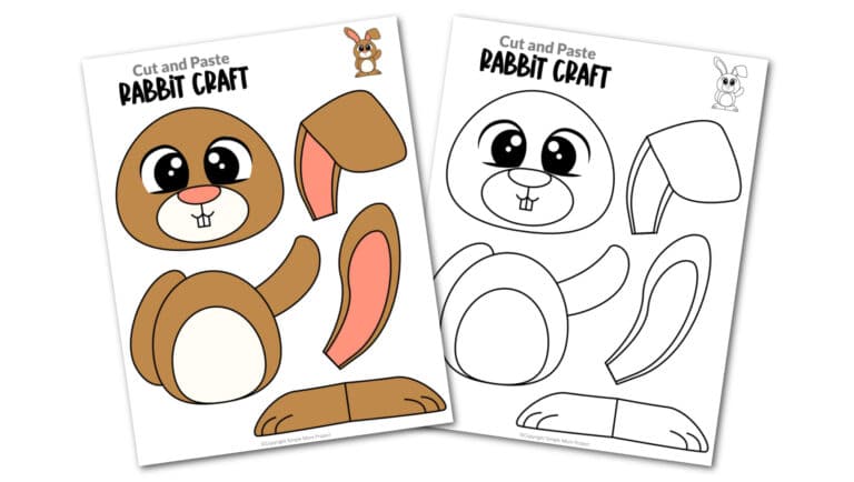 Free Printable Rabbit Craft Template - Simple Mom Project