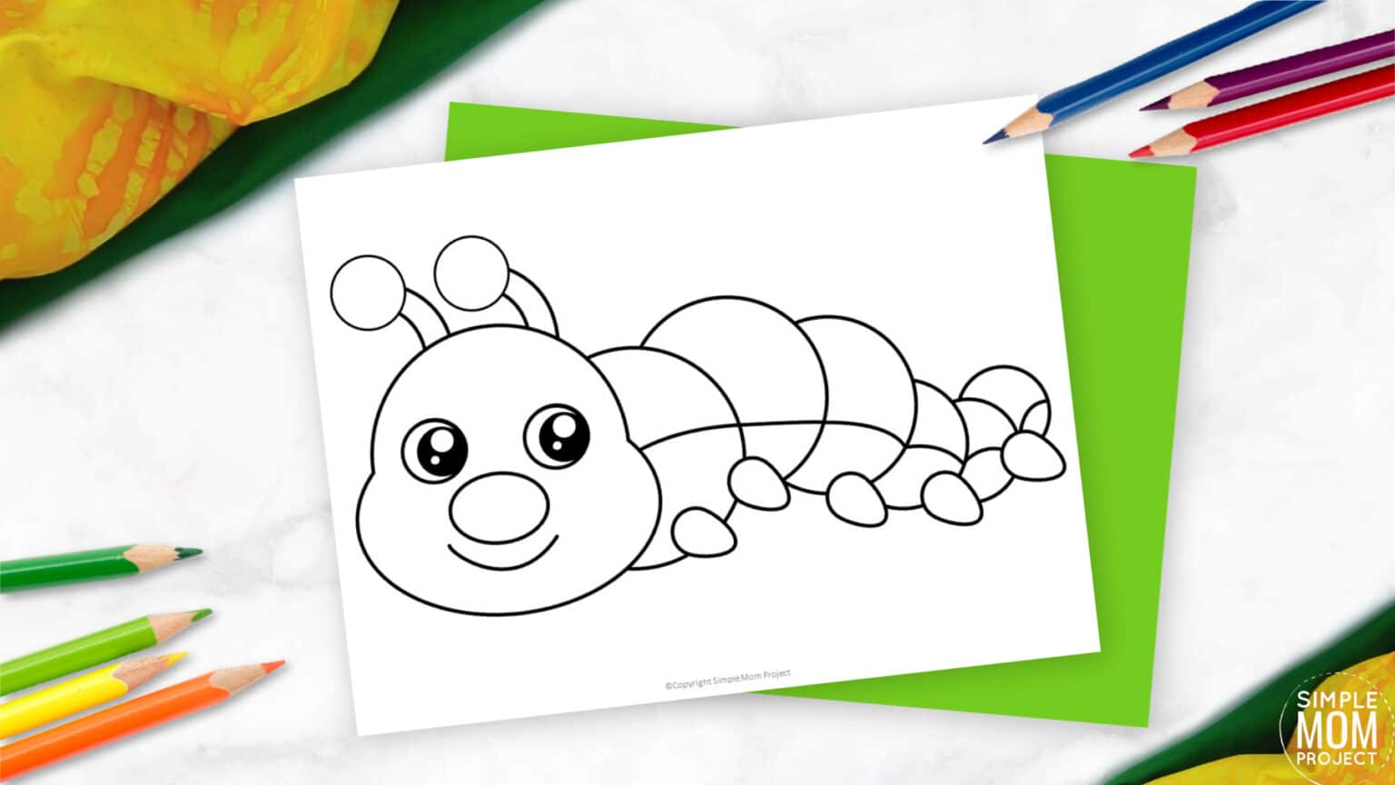 Free Printable Caterpillar Template – Simple Mom Project