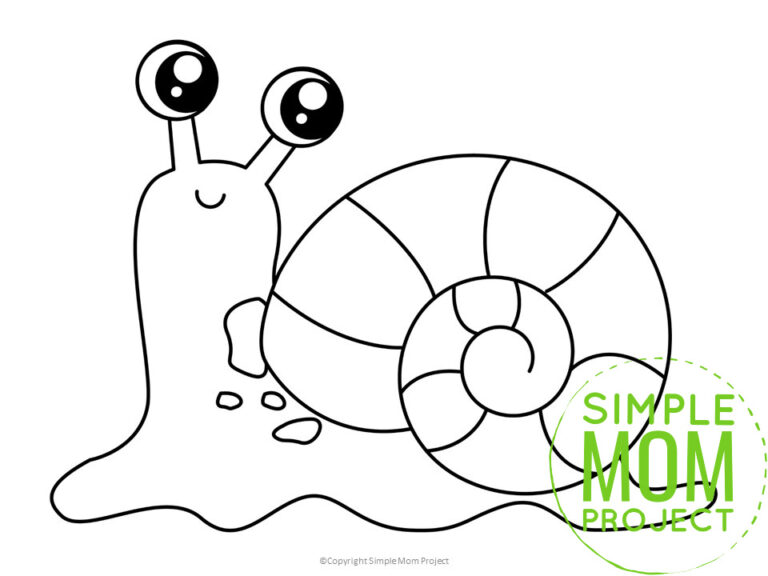 Free Printable Snail Template – Simple Mom Project