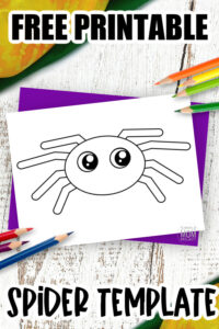 Free Printable Spider Template - Simple Mom Project