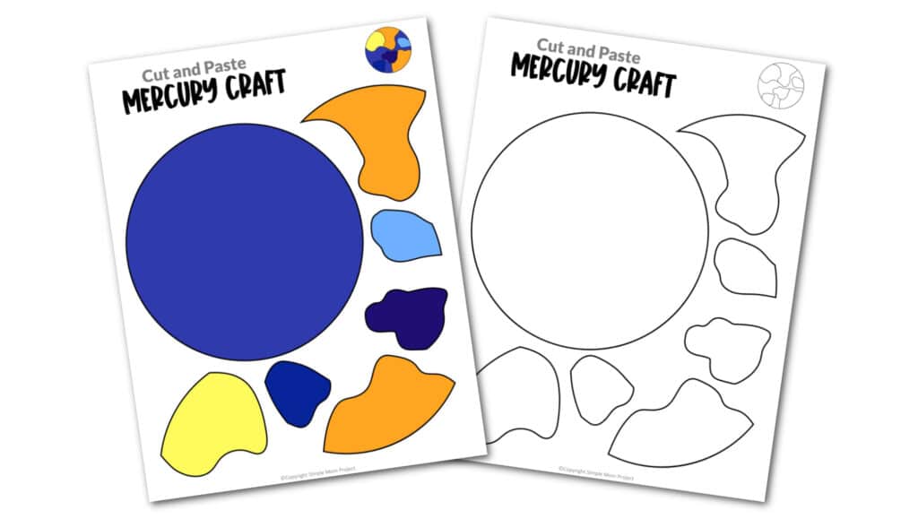 Mercury Craft With Printable Template – Simple Mom Project