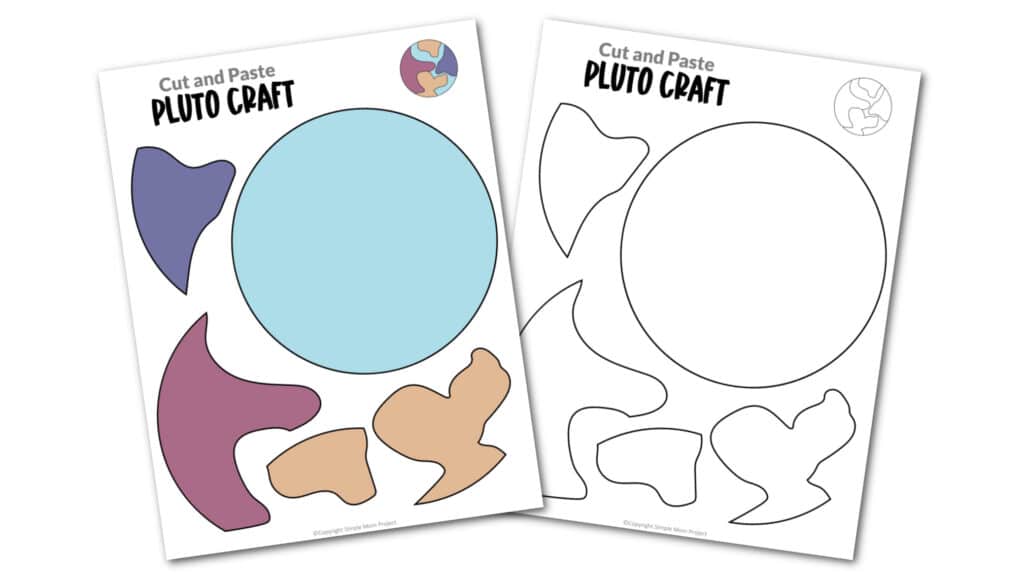 Pluto Craft With Printable Template – Simple Mom Project