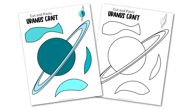 Uranus Craft With Printable Template - Simple Mom Project
