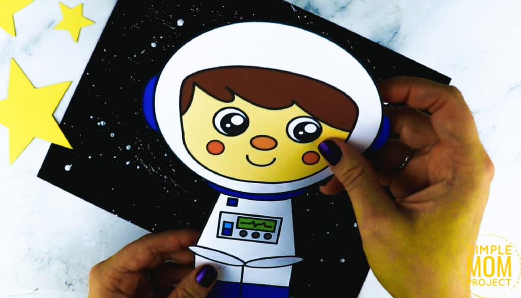 Astronaut Craft With Printable Template - Simple Mom Project