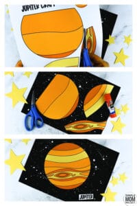 Planet Jupiter Cut and Paste Craft with Jupiter Template – Simple Mom ...