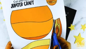Planet Jupiter Cut and Paste Craft with Jupiter Template – Simple Mom ...