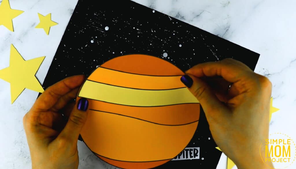 Planet Jupiter Cut and Paste Craft with Jupiter Template – Simple Mom ...