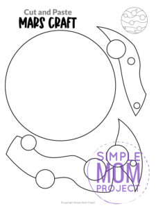 Mars Craft With Printable Template – Simple Mom Project