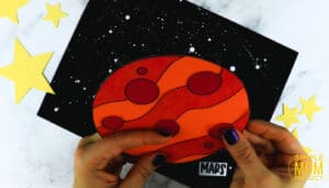 Mars Craft With Printable Template – Simple Mom Project