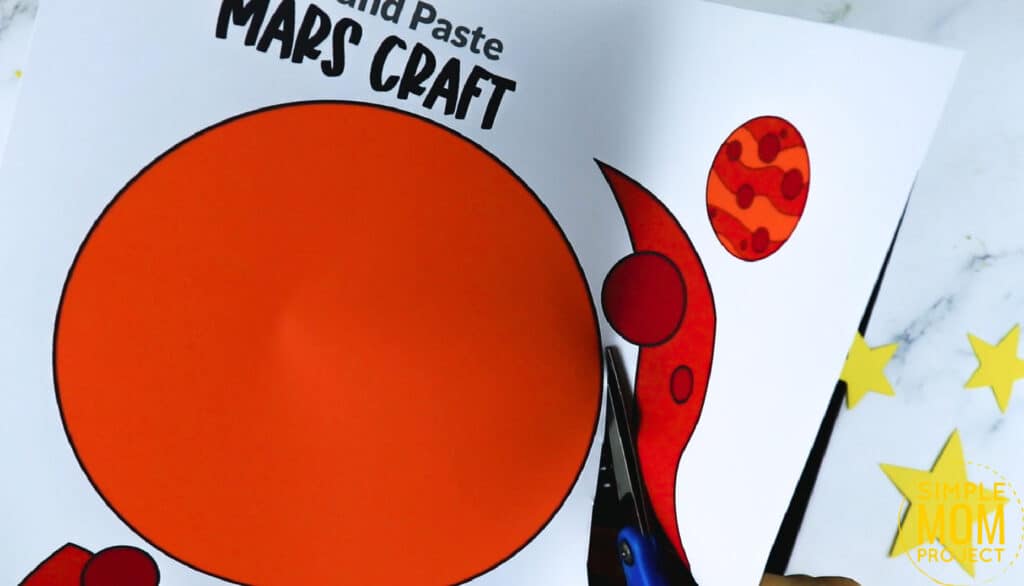 Mars Craft With Printable Template – Simple Mom Project