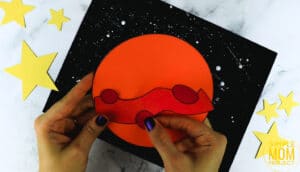 Mars Craft With Printable Template - Simple Mom Project