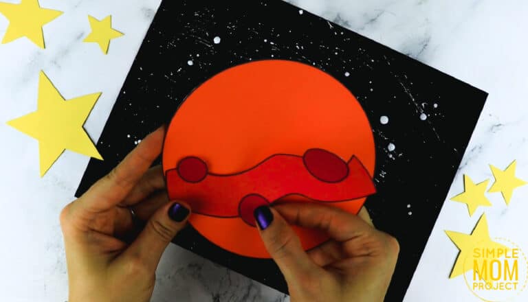Mars Craft With Printable Template – Simple Mom Project