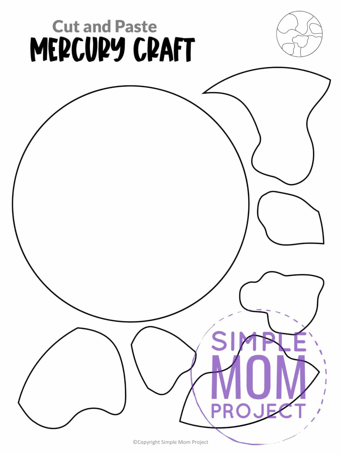 Mercury Craft With Printable Template – Simple Mom Project