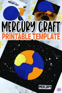 Planet Venus Cut and Paste Craft with Venus Template - Simple Mom Project