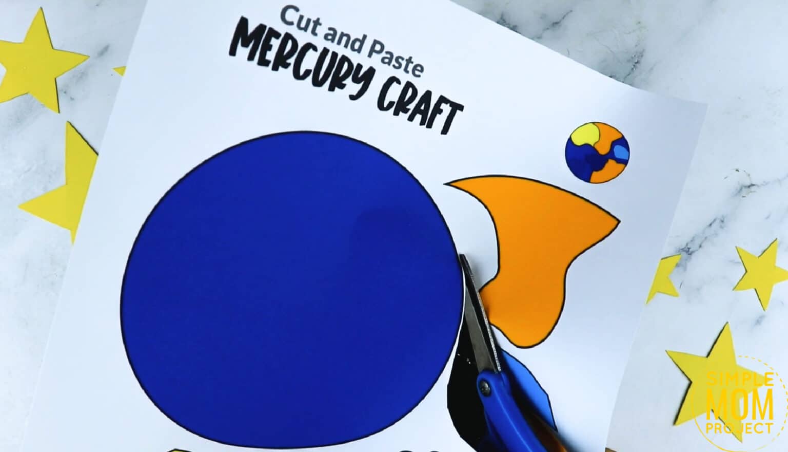Mercury Craft With Printable Template - Simple Mom Project