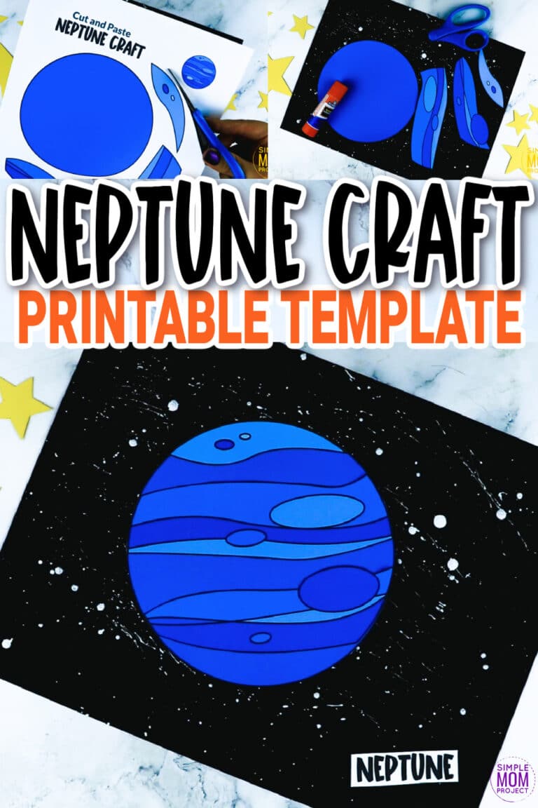 Uranus Craft With Printable Template - Simple Mom Project