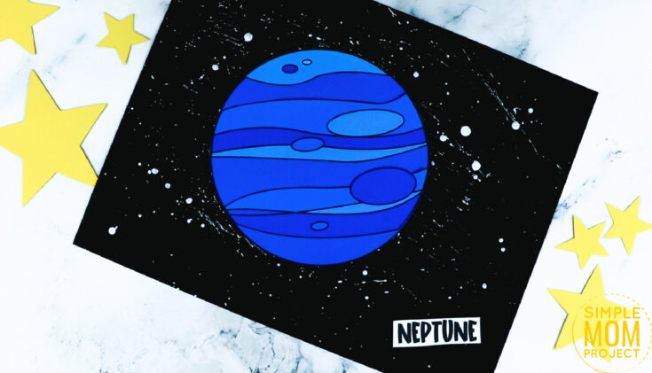 Neptune Craft with Printable Neptune Template - Simple Mom Project