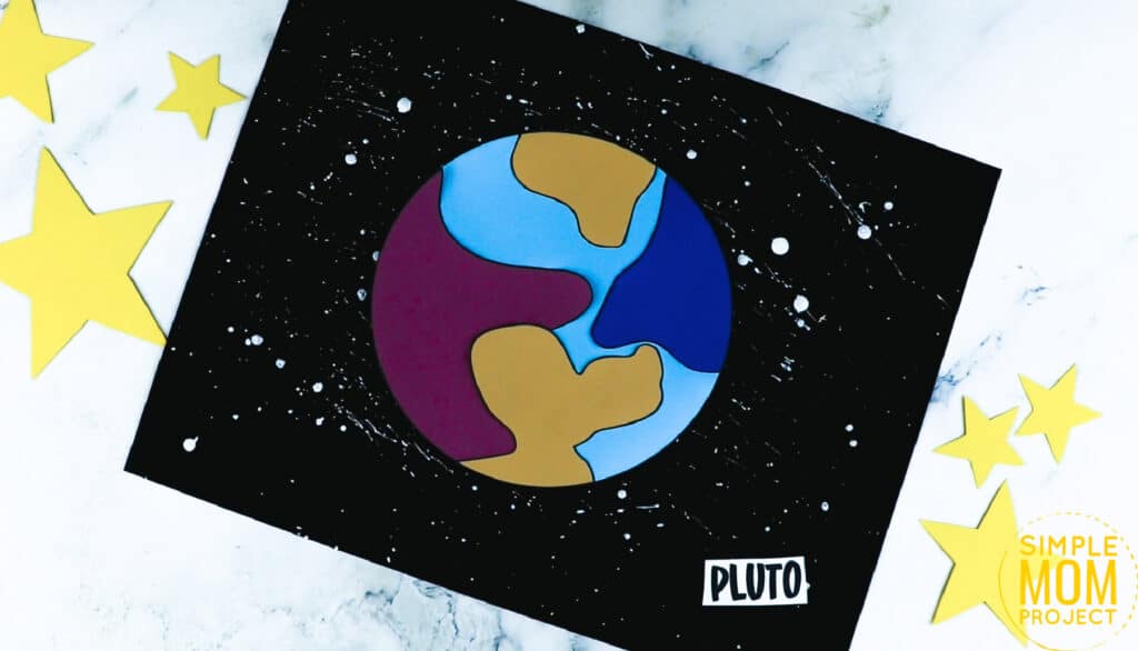 Pluto Craft With Printable Template – Simple Mom Project