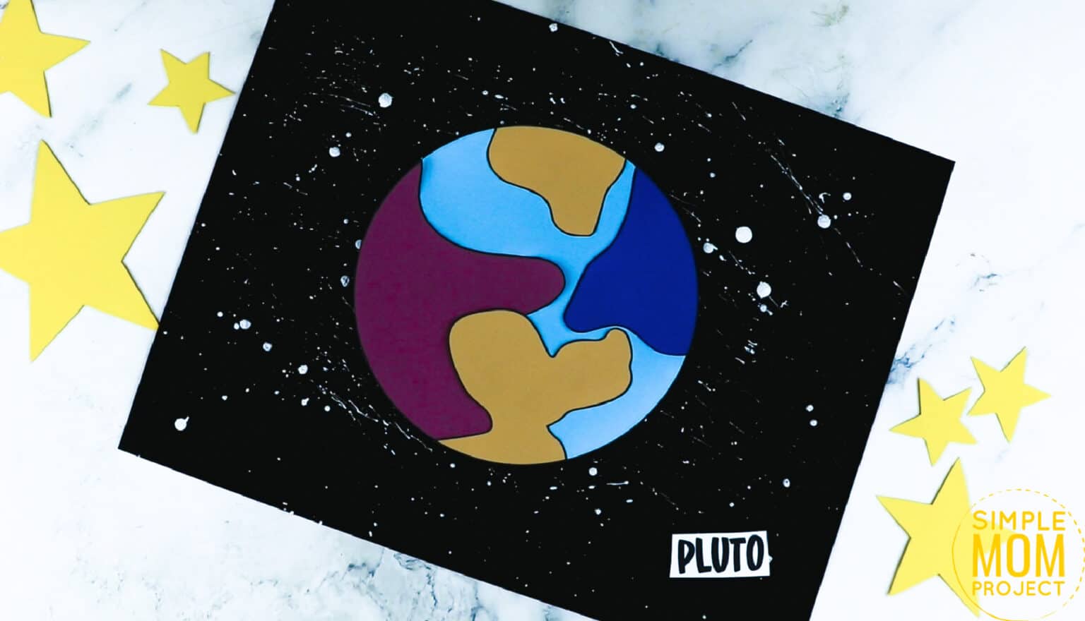Pluto Craft With Printable Template – Simple Mom Project