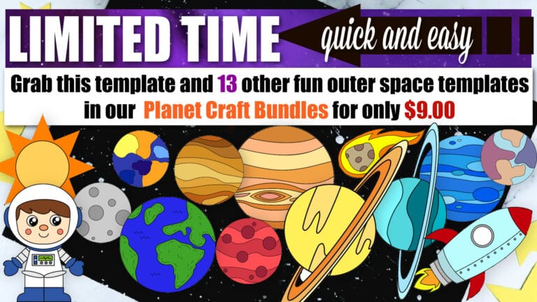 Planet Jupiter Cut and Paste Craft with Jupiter Template - Simple Mom ...