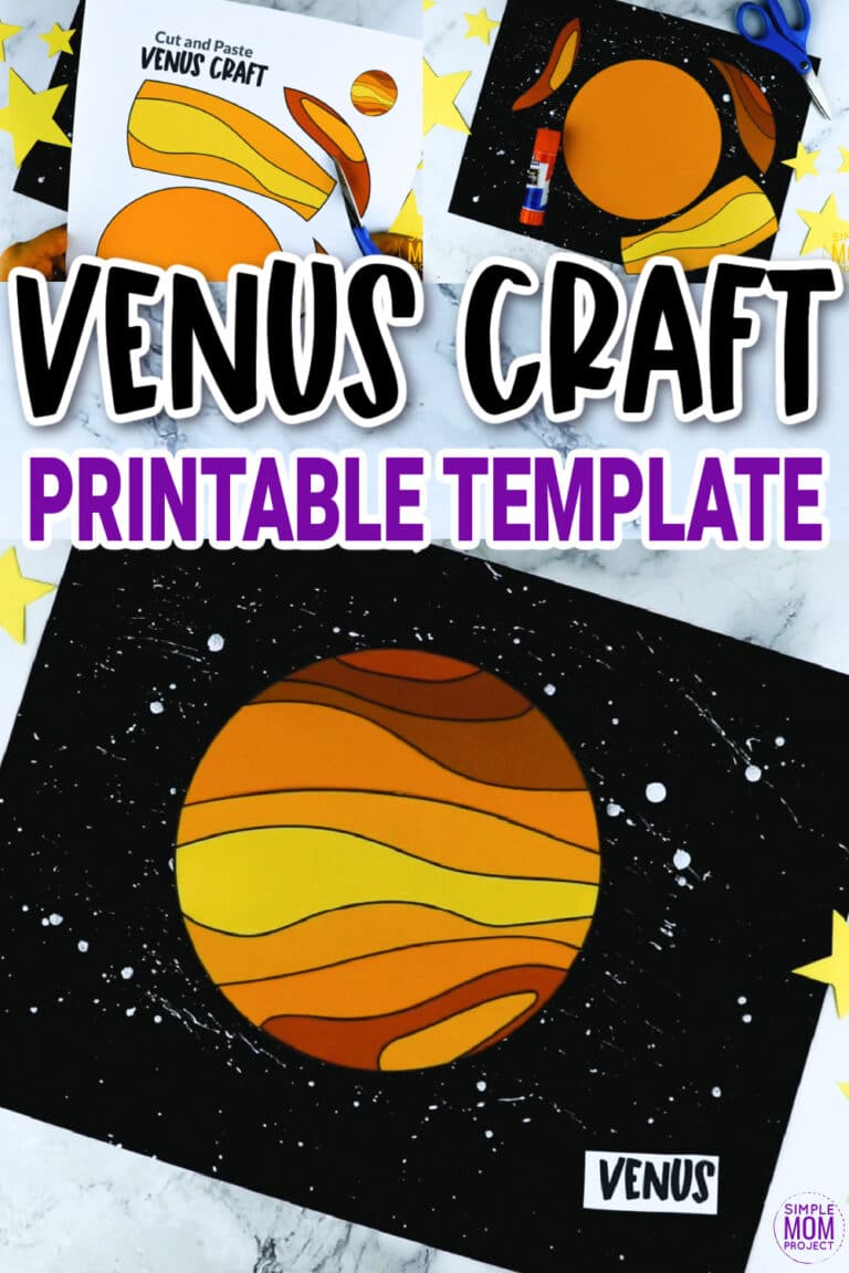 Mars Craft With Printable Template – Simple Mom Project